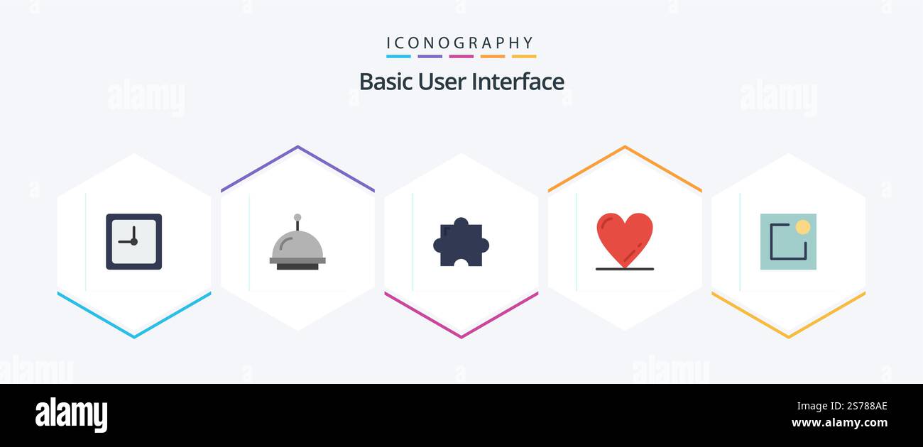 Basic 25 Flat icon pack including . . plugin. notification. activity ...