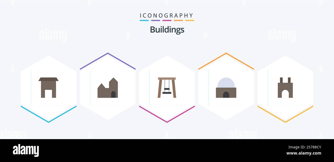 Buildings 25 Flat icon pack including castle building. real estate ...