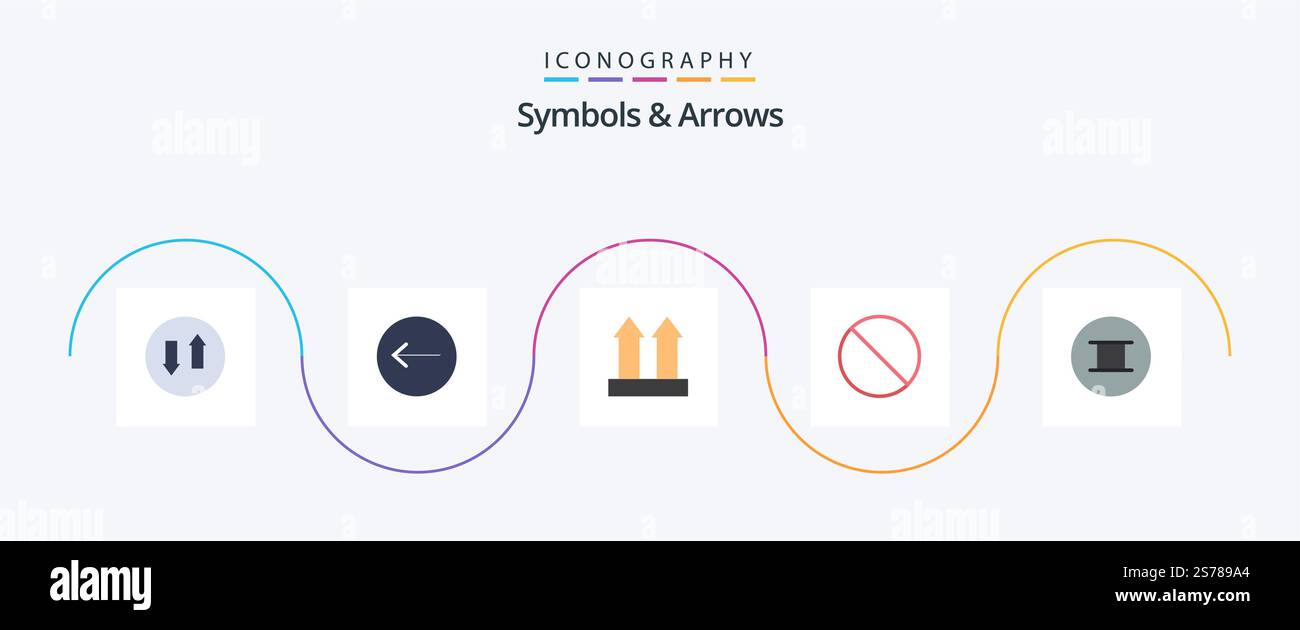 Symbols and Arrows Flat 5 Icon Pack Including . beliefs. shipping ...