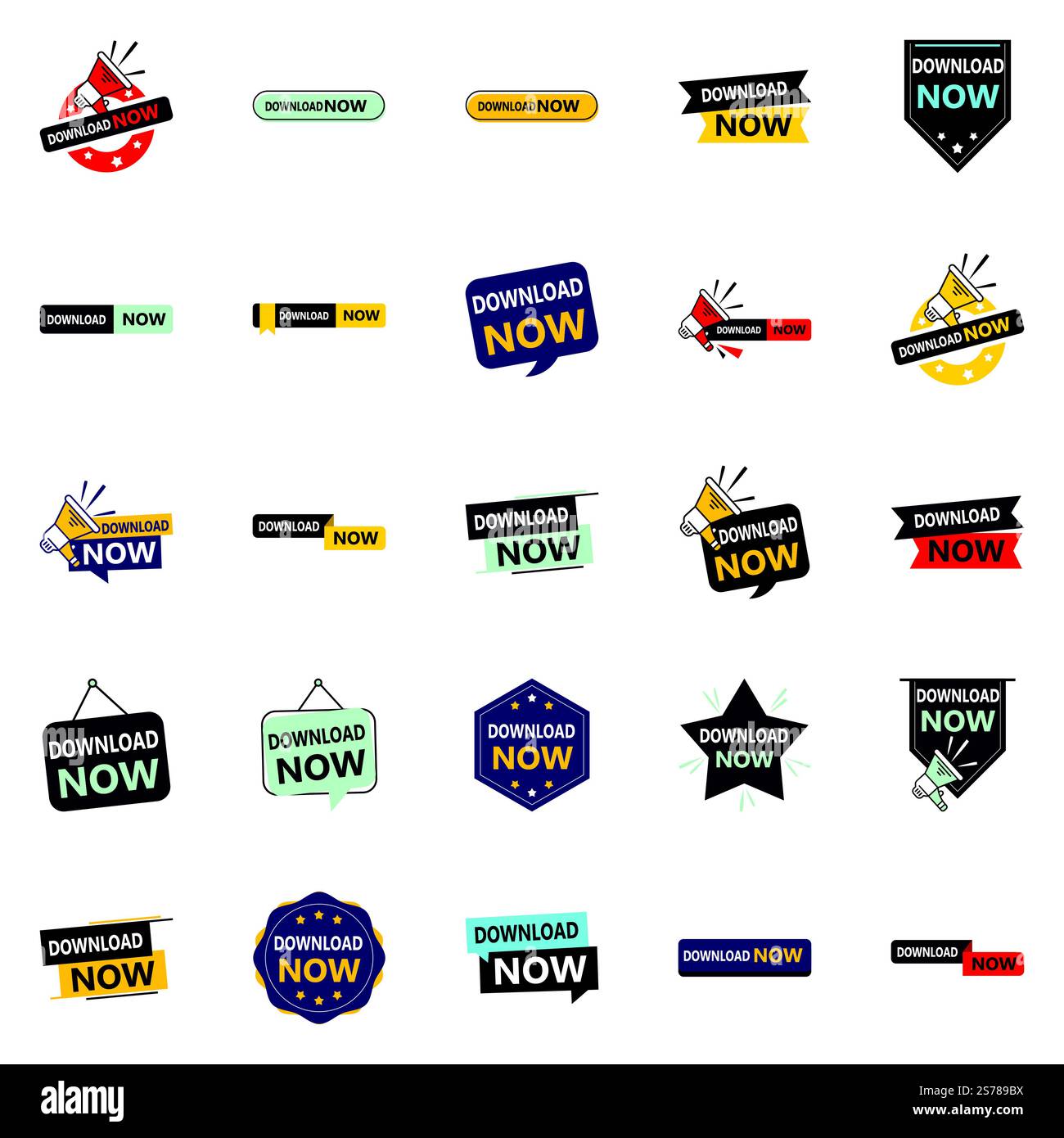 Download now pack 25 creative design options Stock Vector Image & Art ...