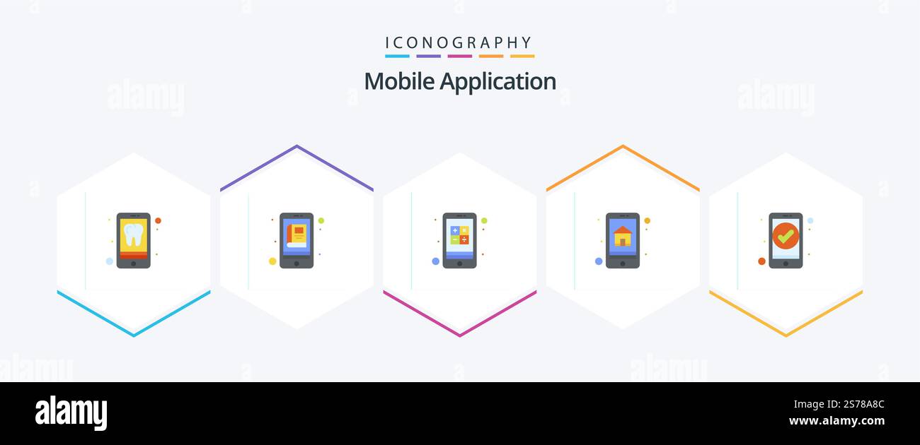 Mobile Application 25 Flat icon pack including check. mobile app. app ...