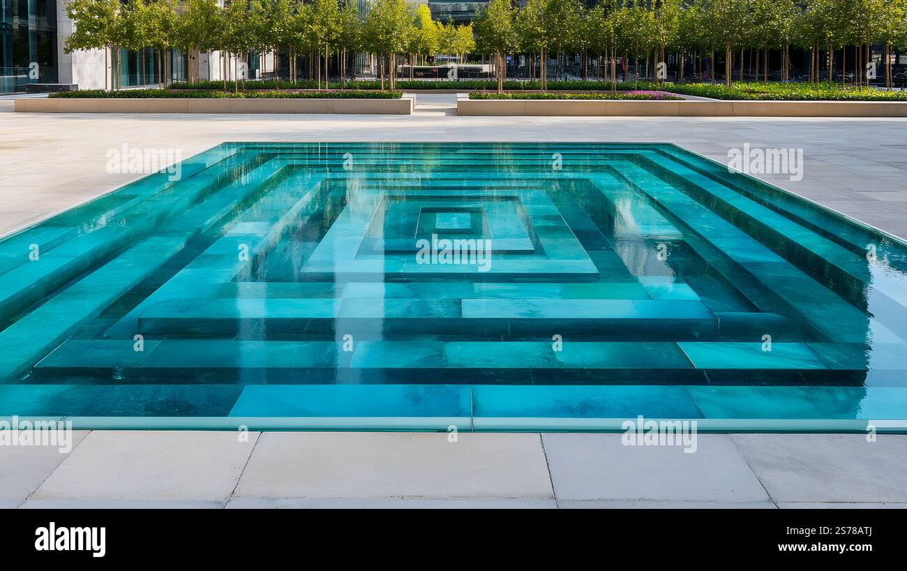 Mesmerizing large-scale glass labyrinth sculpture installed in a public ...