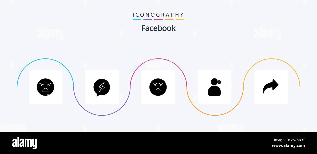Facebook Glyph 5 Icon Pack Including direction. medical. emoji. working ...