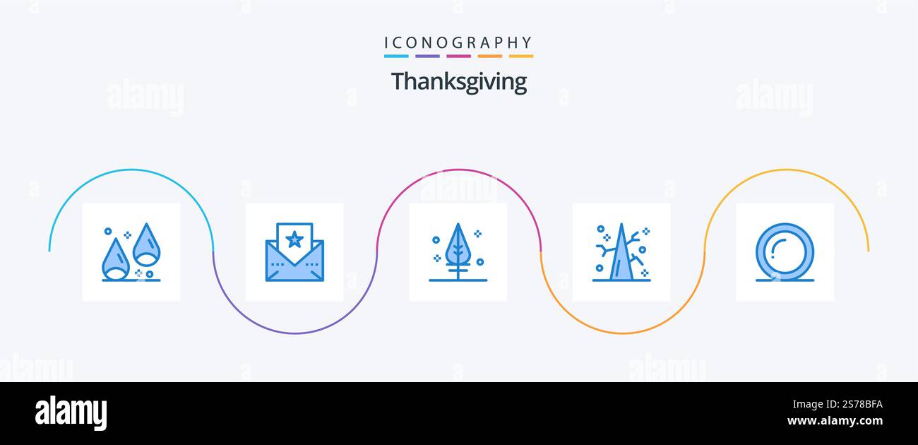 Thanks Giving Blue 5 Icon Pack Including giving. food. thanks. plate ...