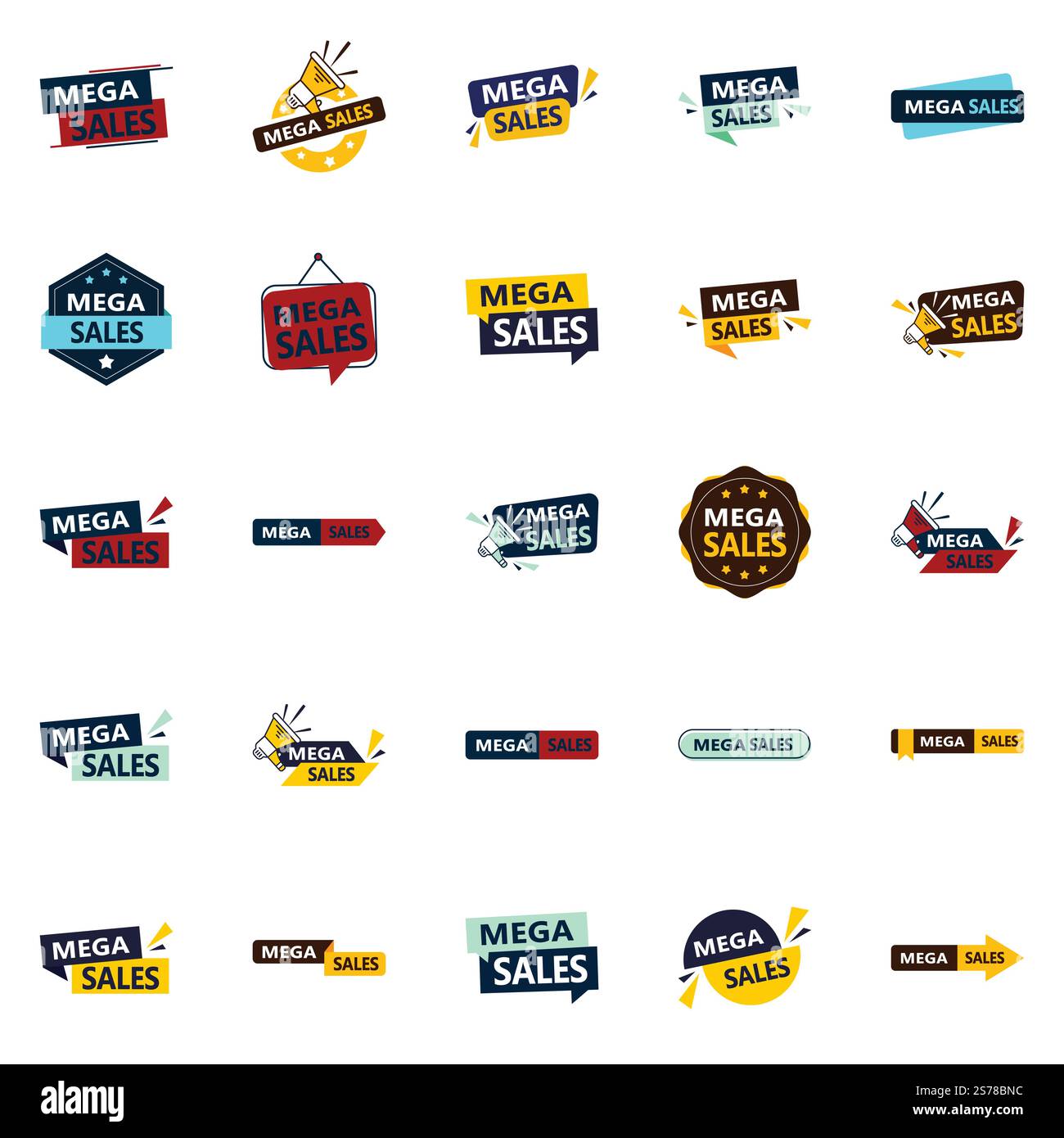 Mega Sale 25 Impactful Vector Designs to Make Your Advertising ...