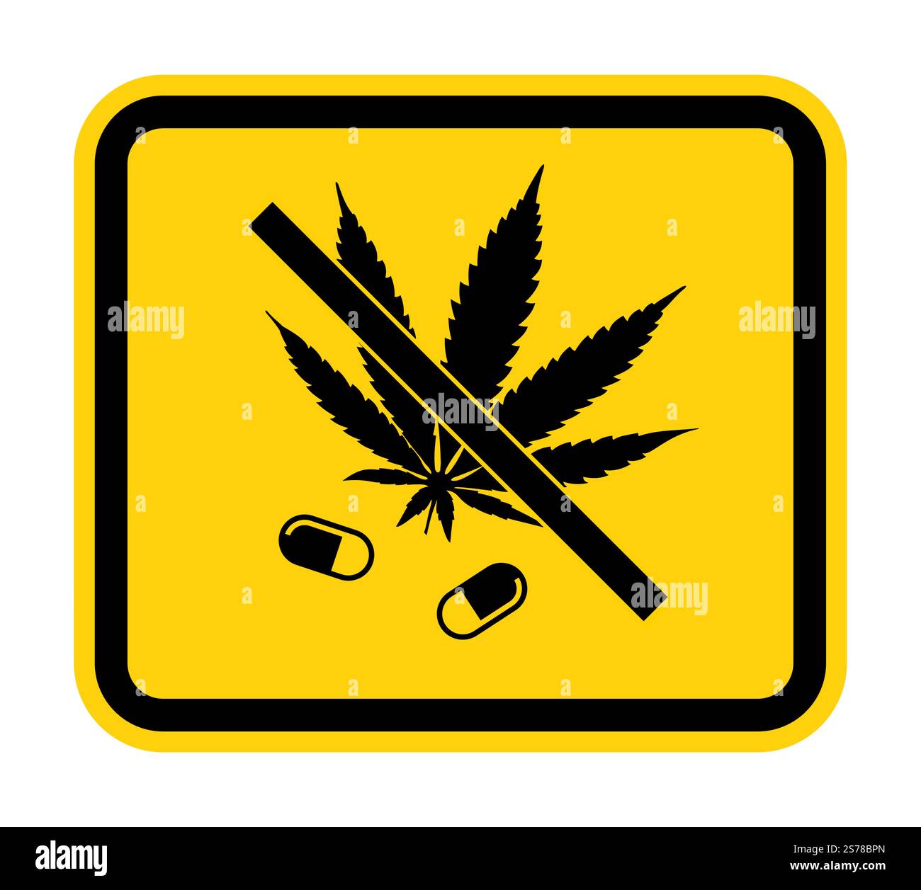 Drug prohibition sign Stock Vector Image & Art - Alamy