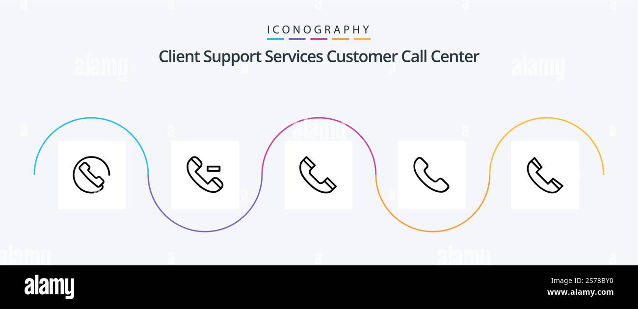 Call Line 5 Icon Pack Including . telephone. telephone. phone. call ...