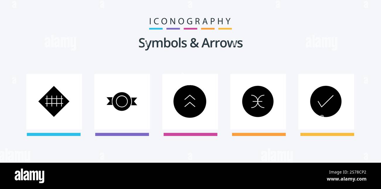 Symbols and Arrows Glyph 5 Icon Pack Including arrows. symbols. arrows ...