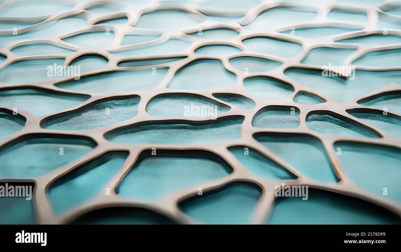 Captivating glass labyrinth edge reflecting intricate patterns of light ...