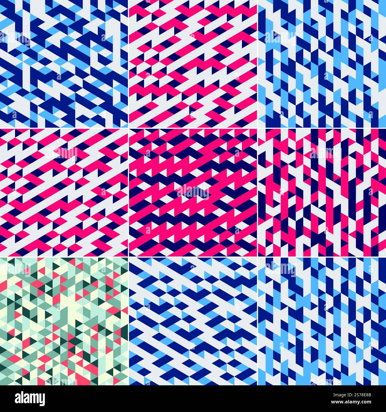 Cover with a geometric pattern in a muted. earth tone color scheme ...