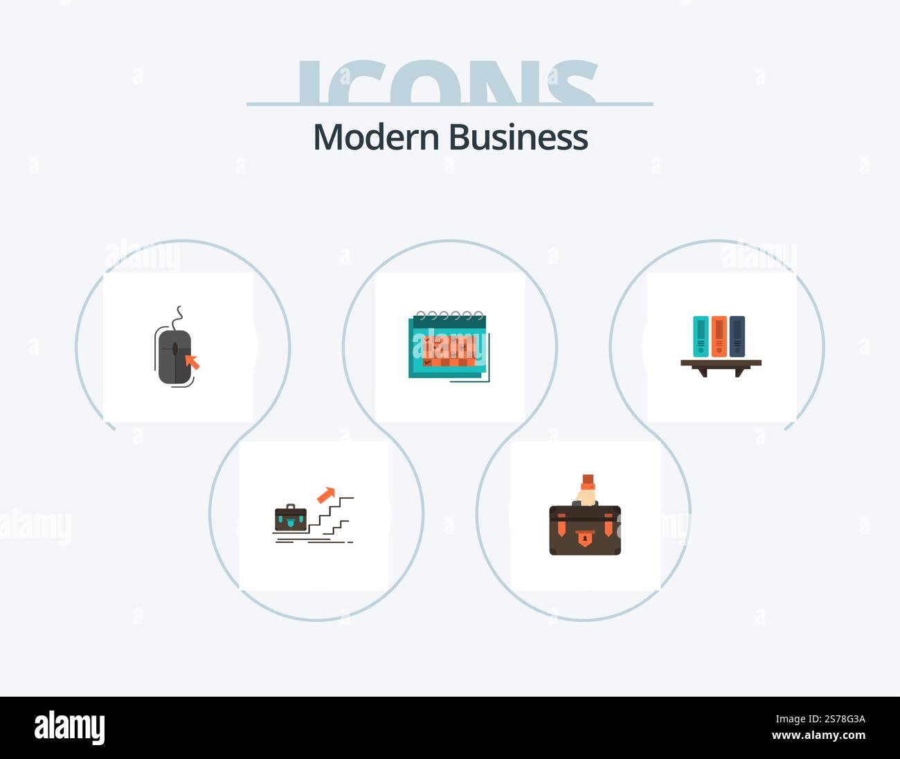 Files folders modern flat Stock Vector Images - Alamy