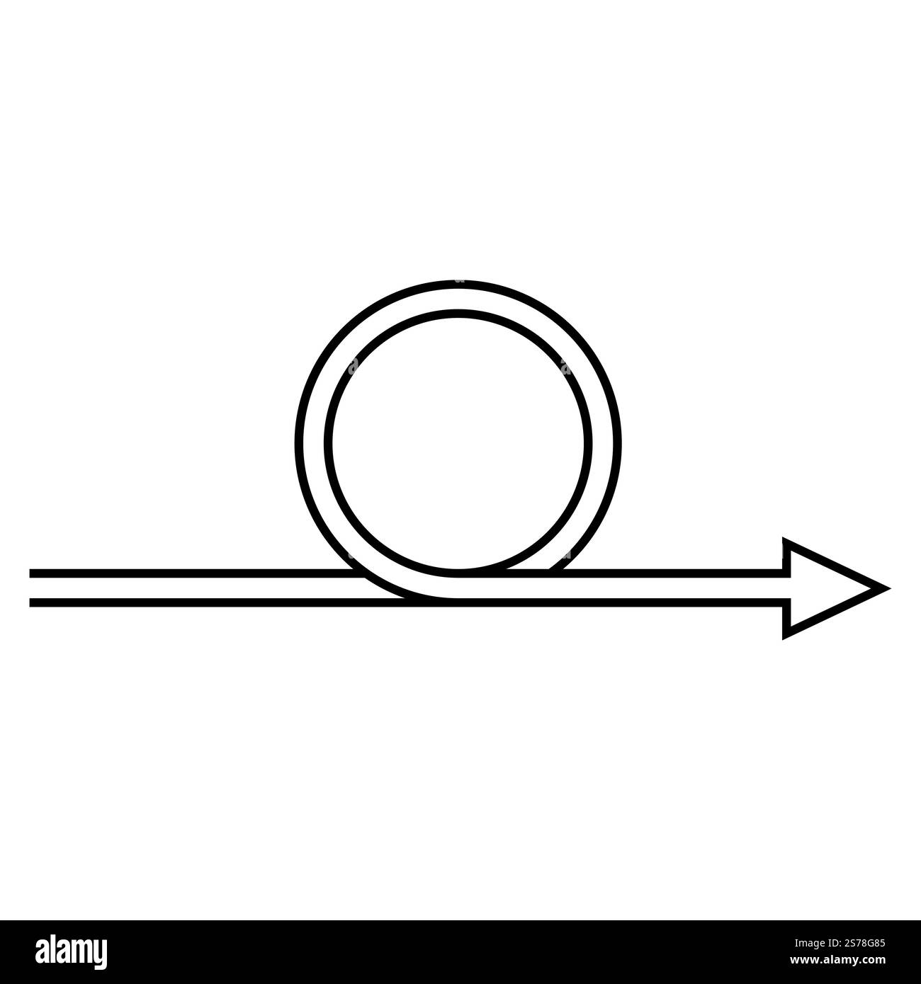 Continuous improvement loop with arrow, circle arrow process workflow ...