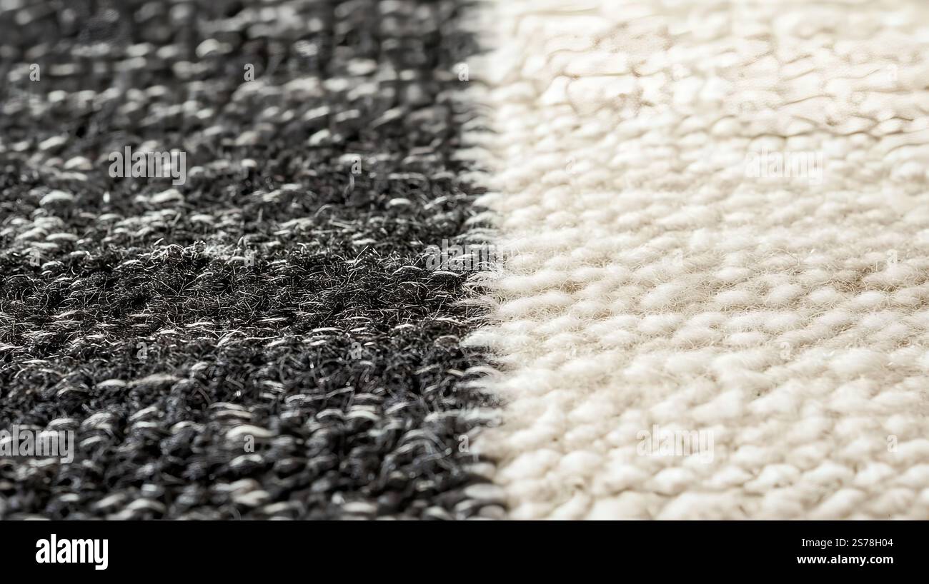 Elegant and modern monochrome checkerboard pattern created with wool ...