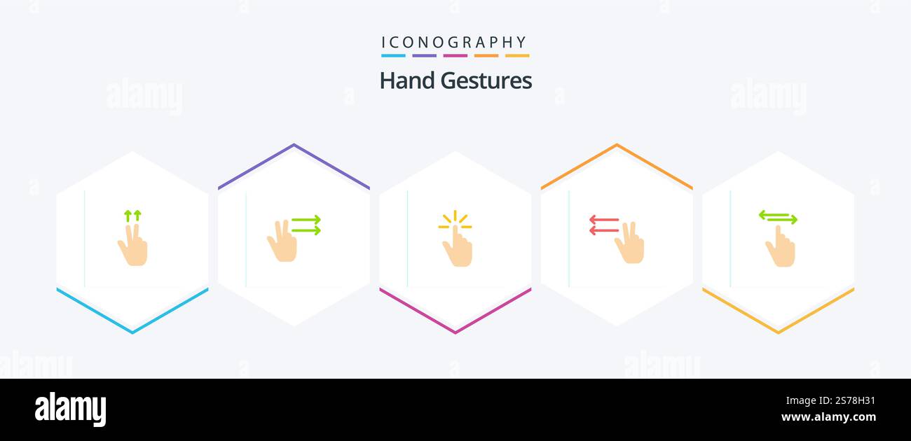 Hand Gestures 25 Flat icon pack including hand. finger. gesture. lefts ...