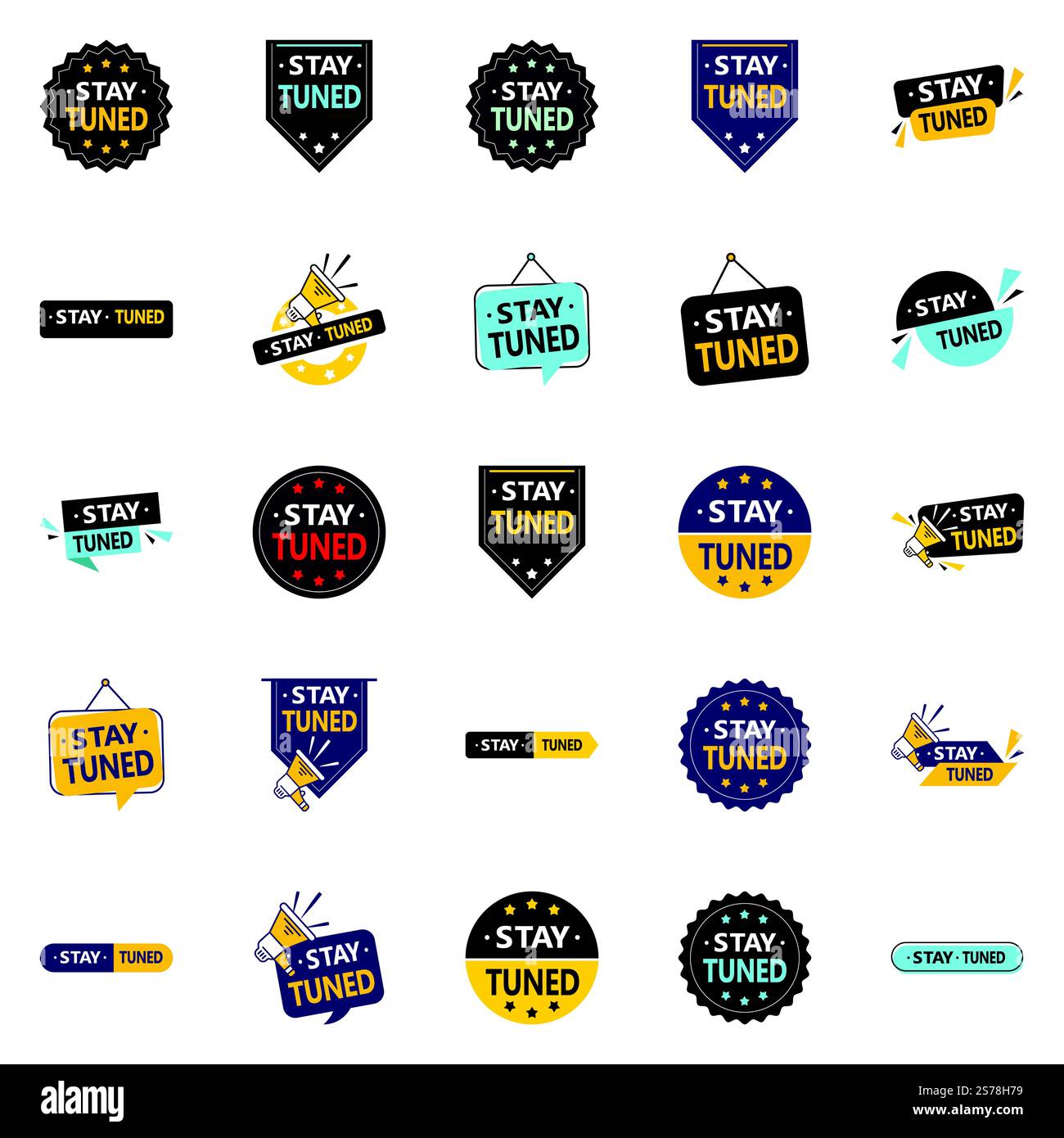 Stay Tuned 25 Professional Vector Designs for a polished brand image ...