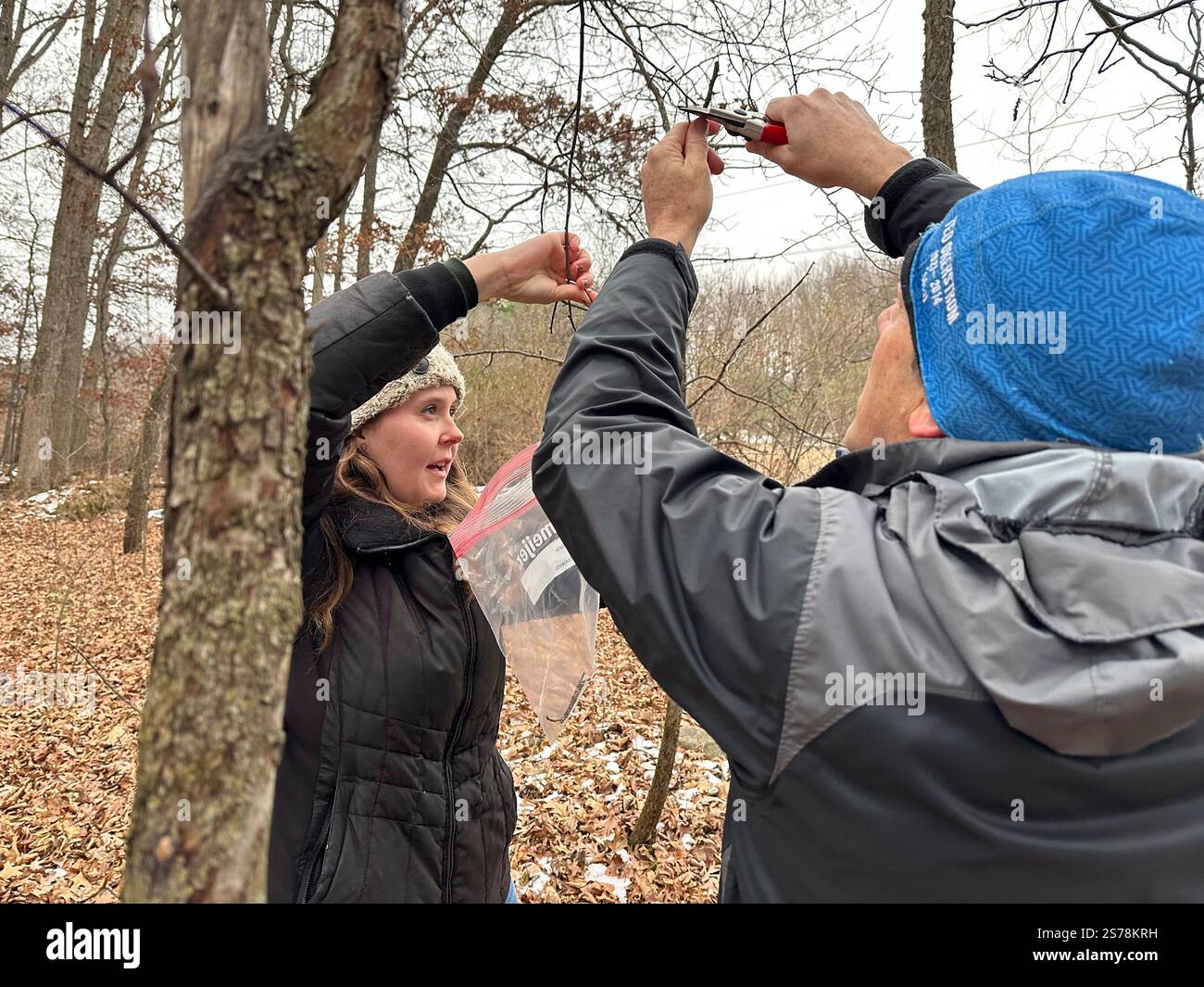 Michigan State University graduate student Lily "Kaz" Christian (left ...