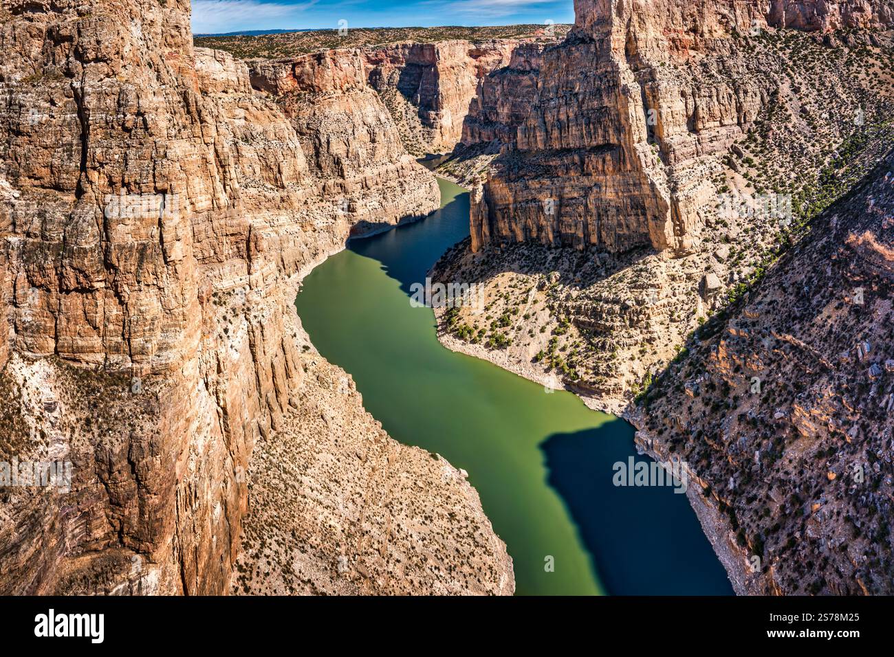 Devil Canyon in the Big Horn national recreational area, MT Stock Photo ...