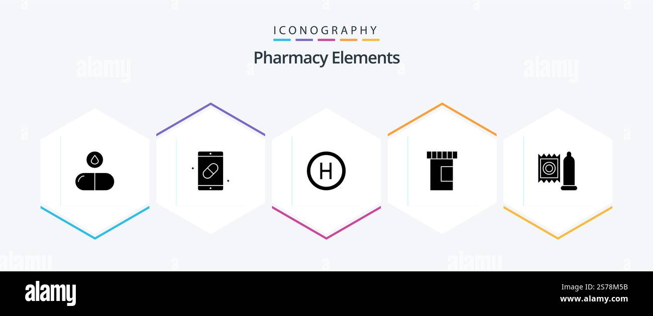 Pharmacy Elements 25 Glyph icon pack including medicine . medical ...