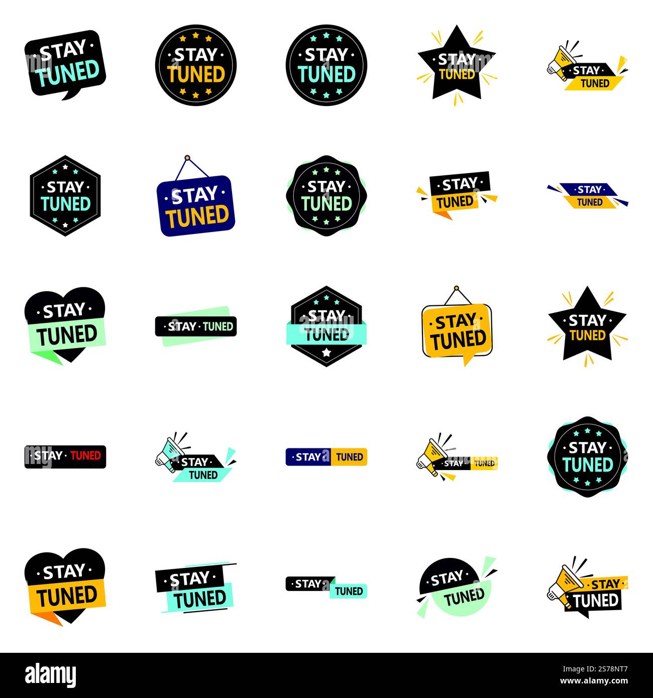 Stay Tuned 25 Versatile Vector Designs for all your branding needs ...