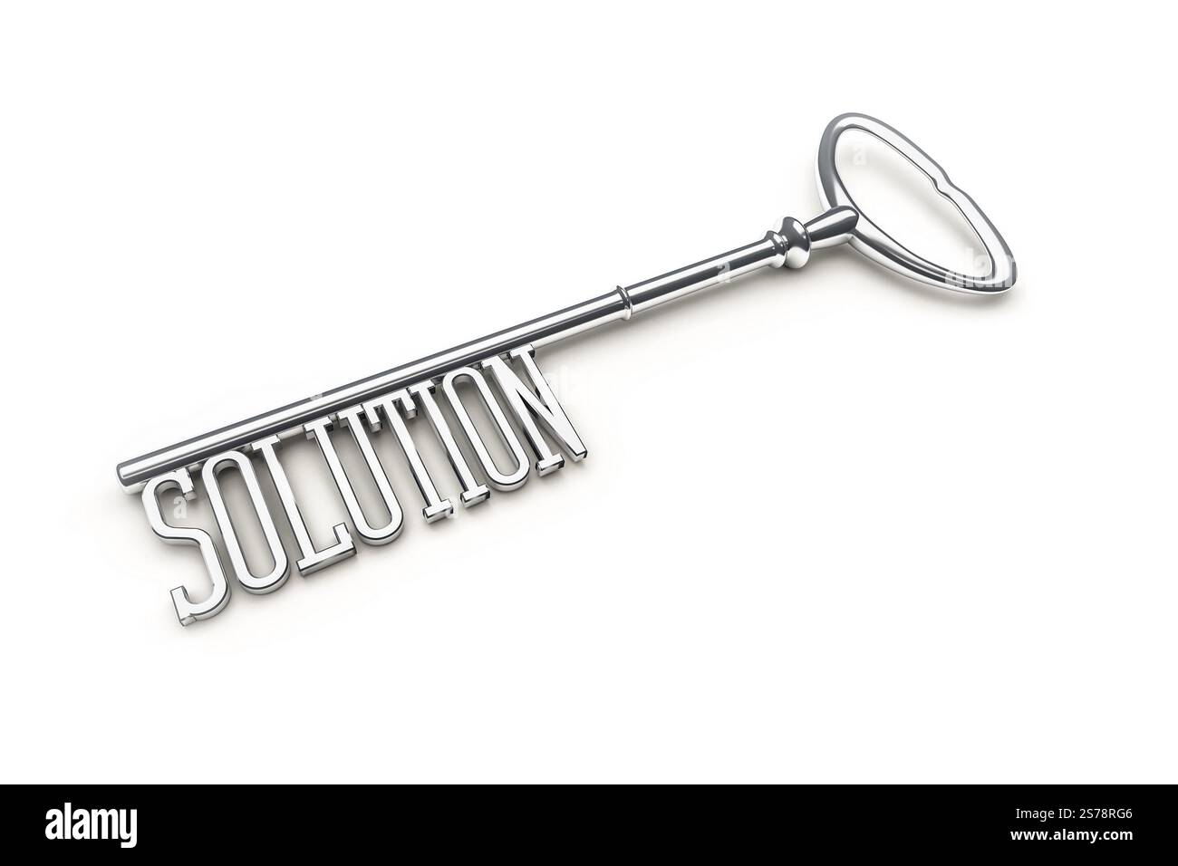An image of a key with the word solution Stock Photo - Alamy