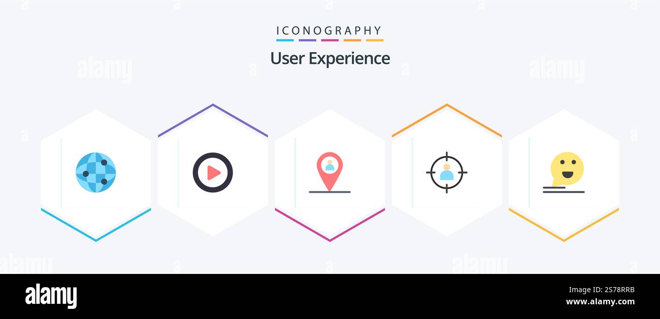 User Experience 25 Flat icon pack including happy. chat. man. bubble ...