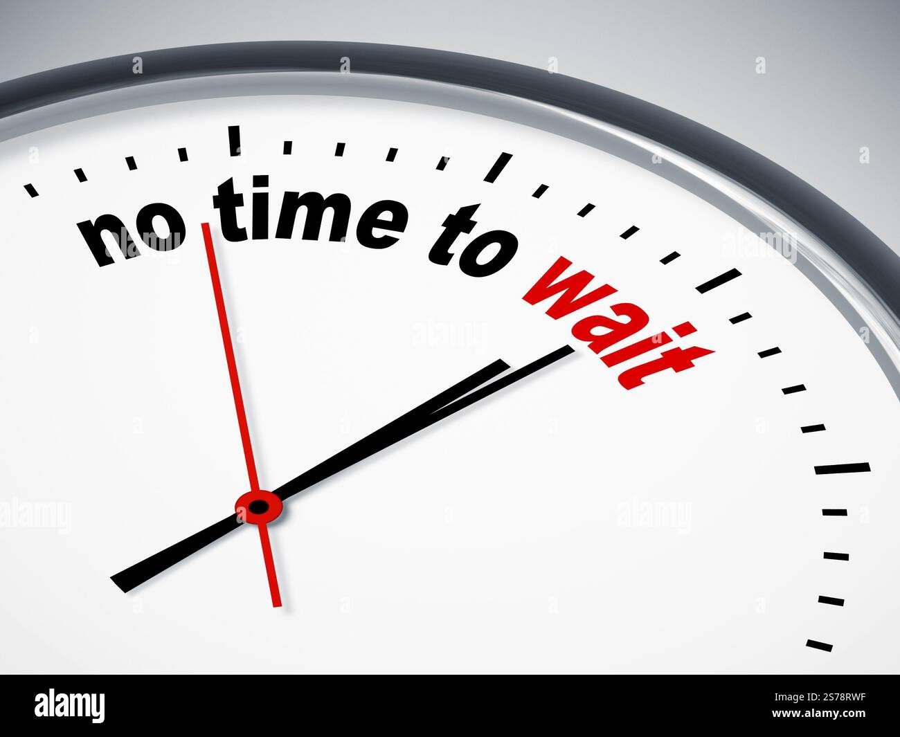 An image of a nice clock with no time to wait Stock Photo - Alamy