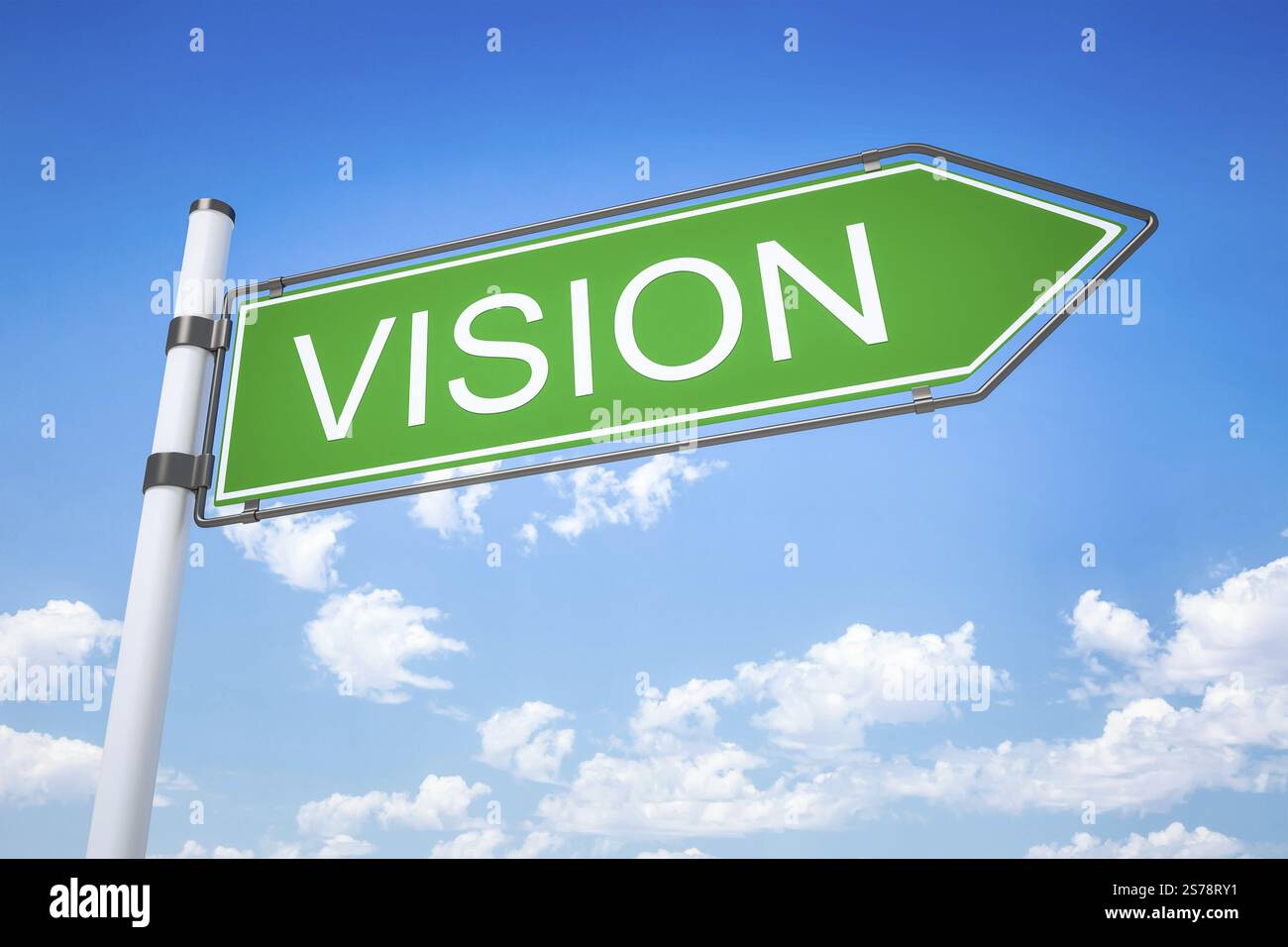 An image of a typical road sign arrow vision Stock Photo - Alamy