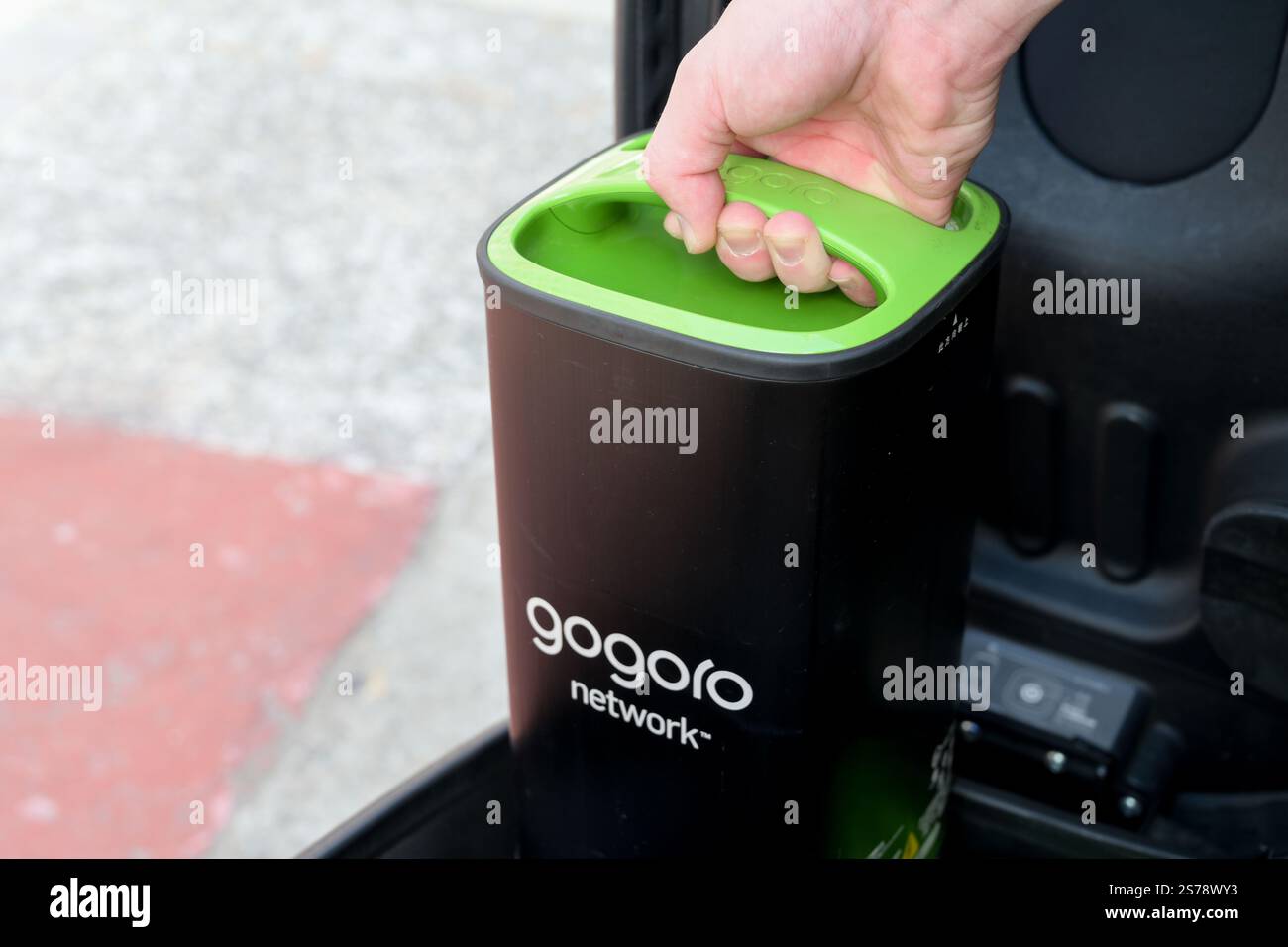 Taoyuan, Taiwan - NOV 19, 2024: gogoro electric vehicle charging ...