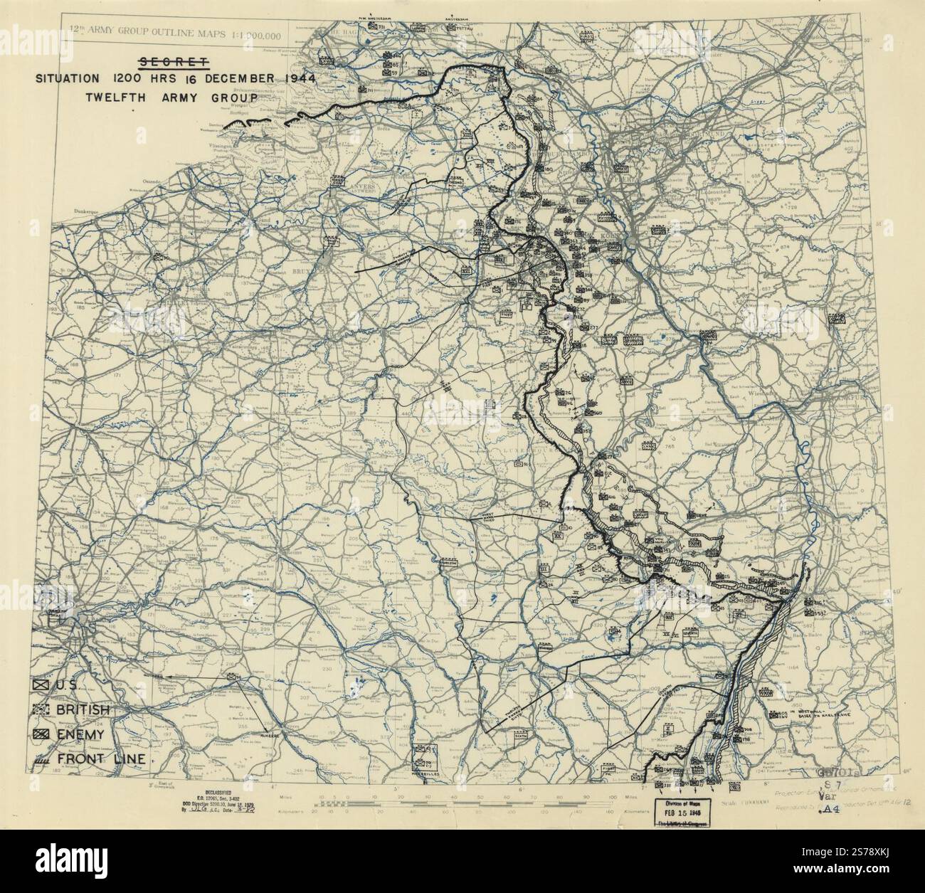 Ardennes 1944 map hi-res stock photography and images - Alamy