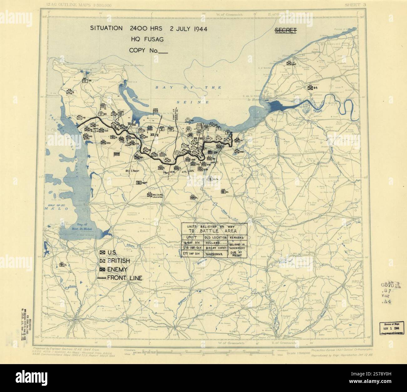 World war 2 normandy map hi-res stock photography and images - Alamy