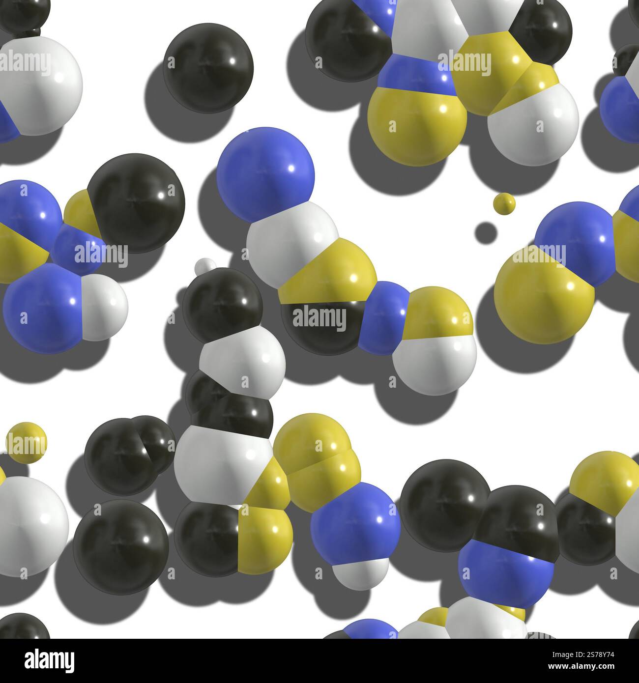 An illustration of a atom ball model Stock Photo - Alamy