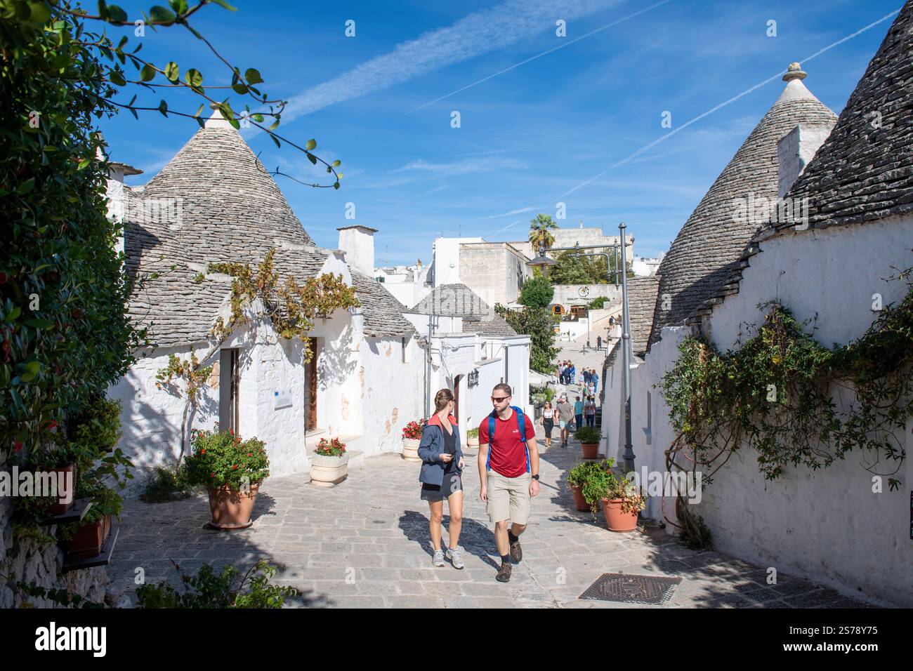 The Trulli town of Alberobello in Bari, Puglia Italy Europe EU Stock ...