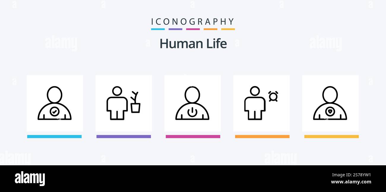 Human Line 5 Icon Pack Including human. avatar. energy. pot. human ...