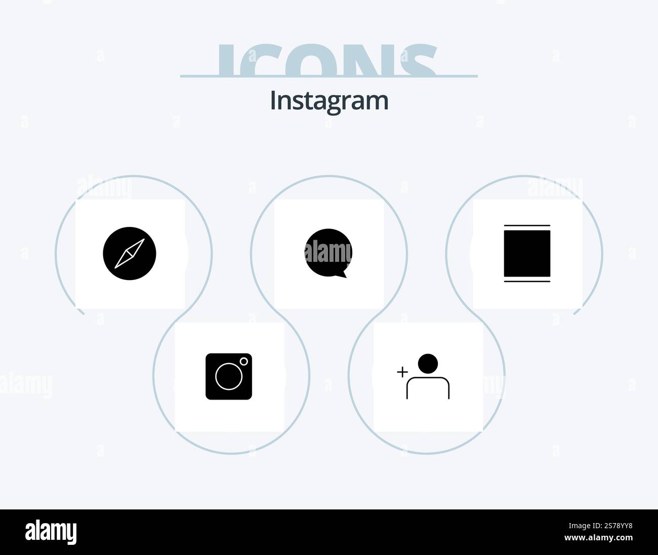 Instagram Glyph Icon Pack 5 Icon Design. . sets. compass. instagram ...