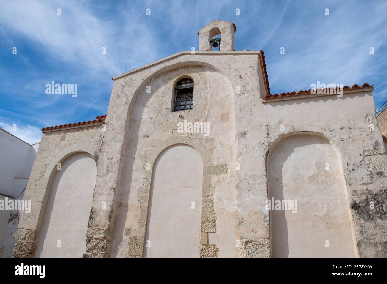 A church in the historic coastal town of Otranto, Province of Lecca ...