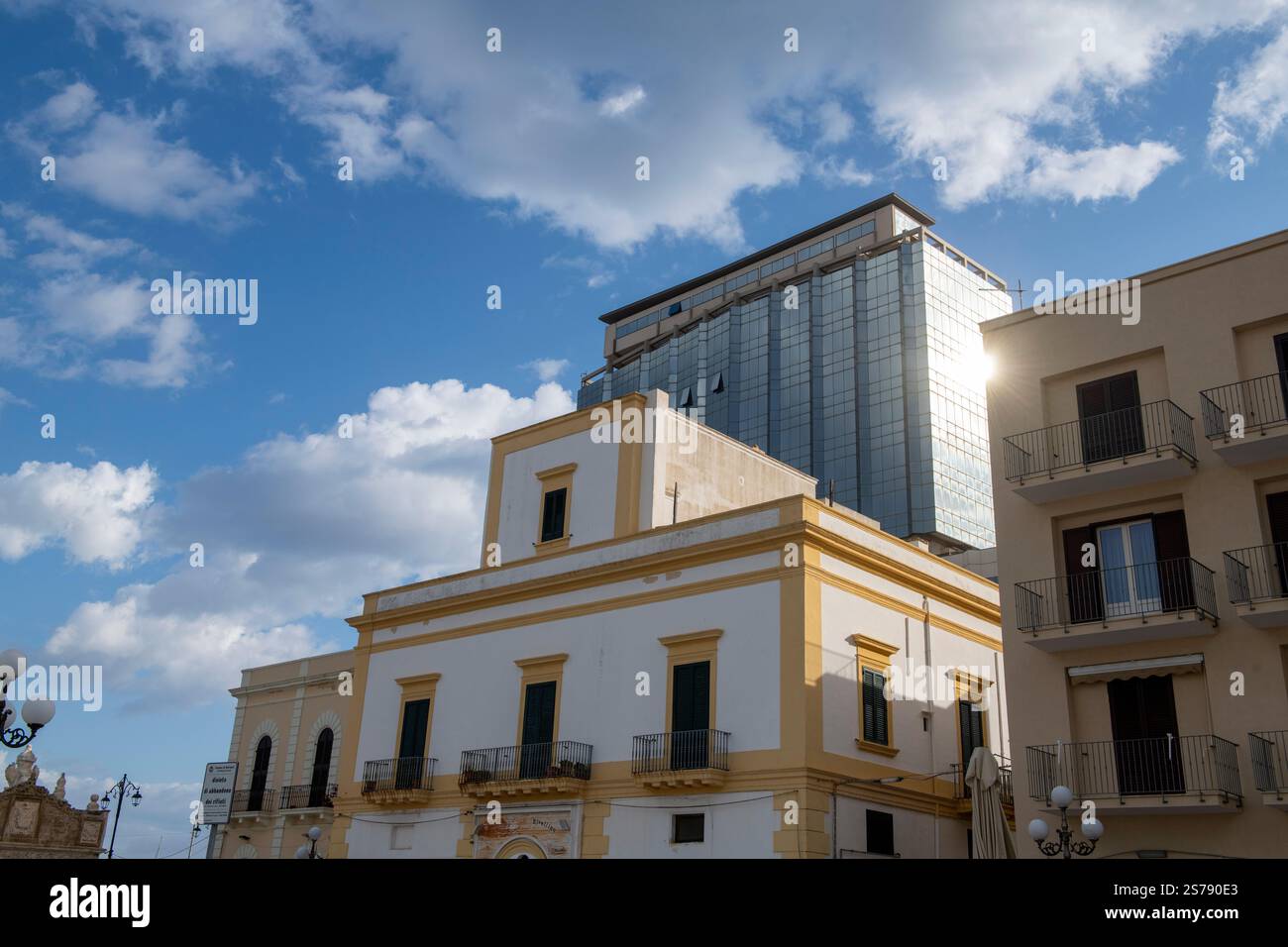 Modern architecture in the town of Gallipoli, Province of Lecca Puglia ...