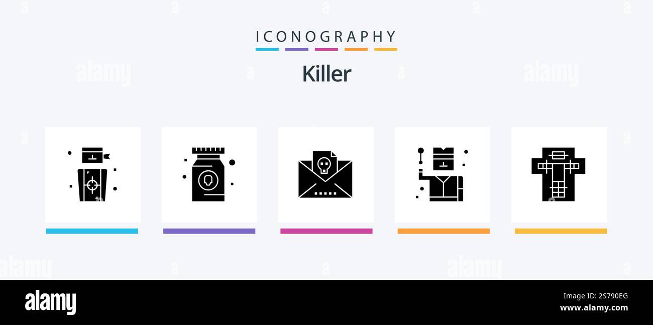 Killer Glyph 5 Icon Pack Including death. spy. dead. profession. crime ...
