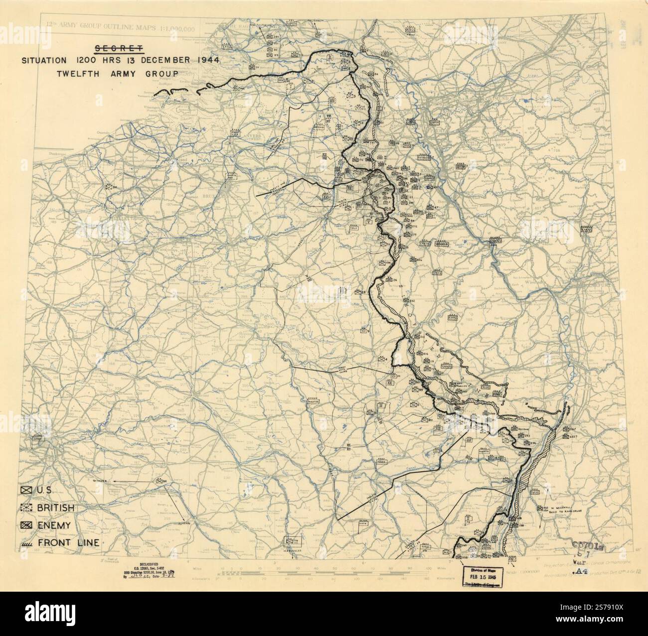 [December 13, 1944], HQ Twelfth Army Group situation map. 1944 by ...