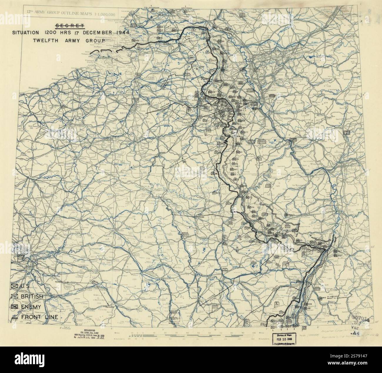 [December 17, 1944], HQ Twelfth Army Group situation map. 1944 by ...