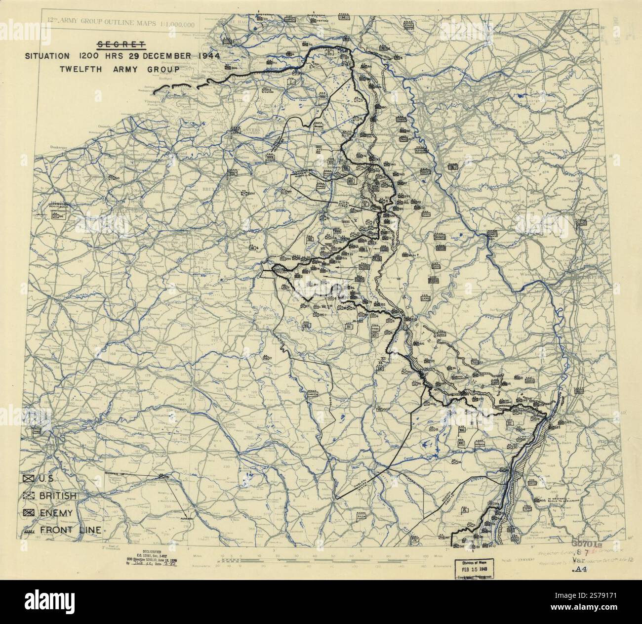 Ardennes 1944 map hi-res stock photography and images - Alamy