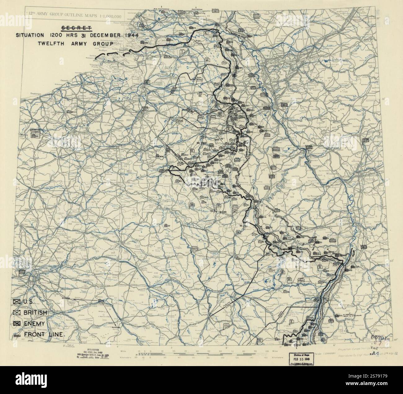 Ardennes 1944 map hi-res stock photography and images - Alamy