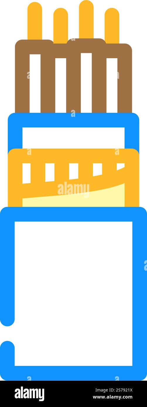 halogen free flame retardant cable color icon vector. halogen free ...