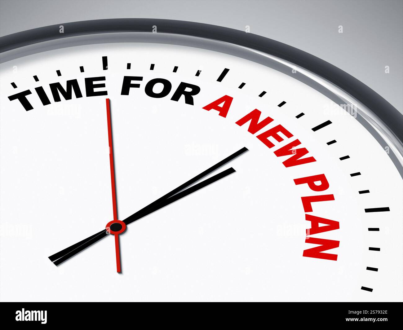An image of a nice clock with time for a new plan Stock Photo - Alamy