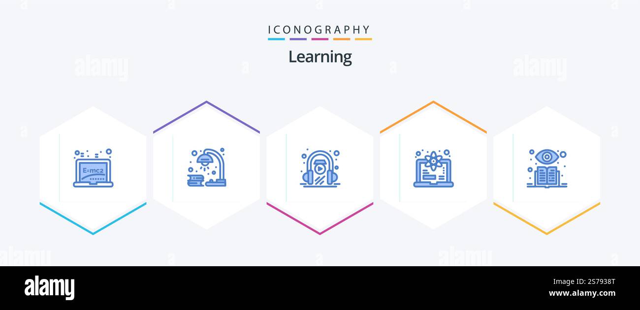 Learning 25 Blue icon pack including learning. learn. study. degree ...