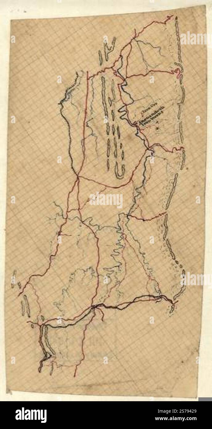 [Map showing the location of the Shenandoah Iron Works at Shenandoah ...