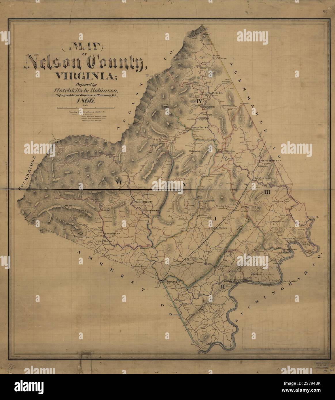 Nelson county map hi-res stock photography and images - Alamy