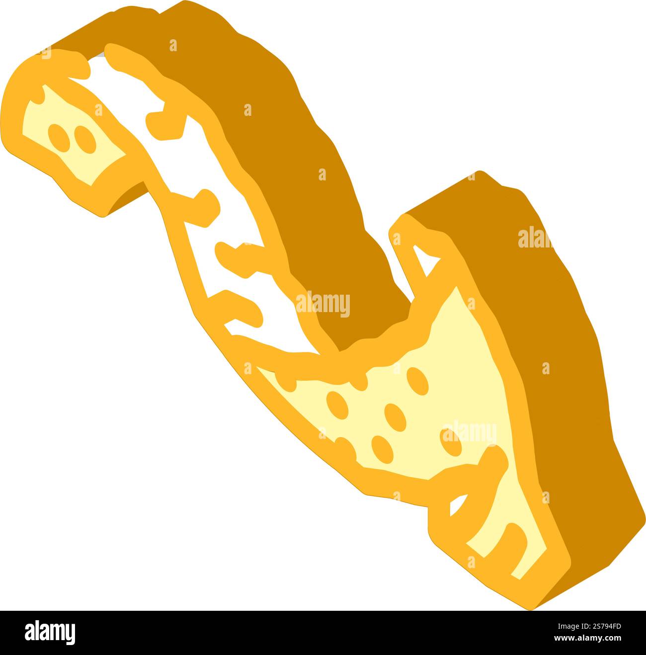 peel clementine isometric icon vector. peel clementine sign. isolated ...