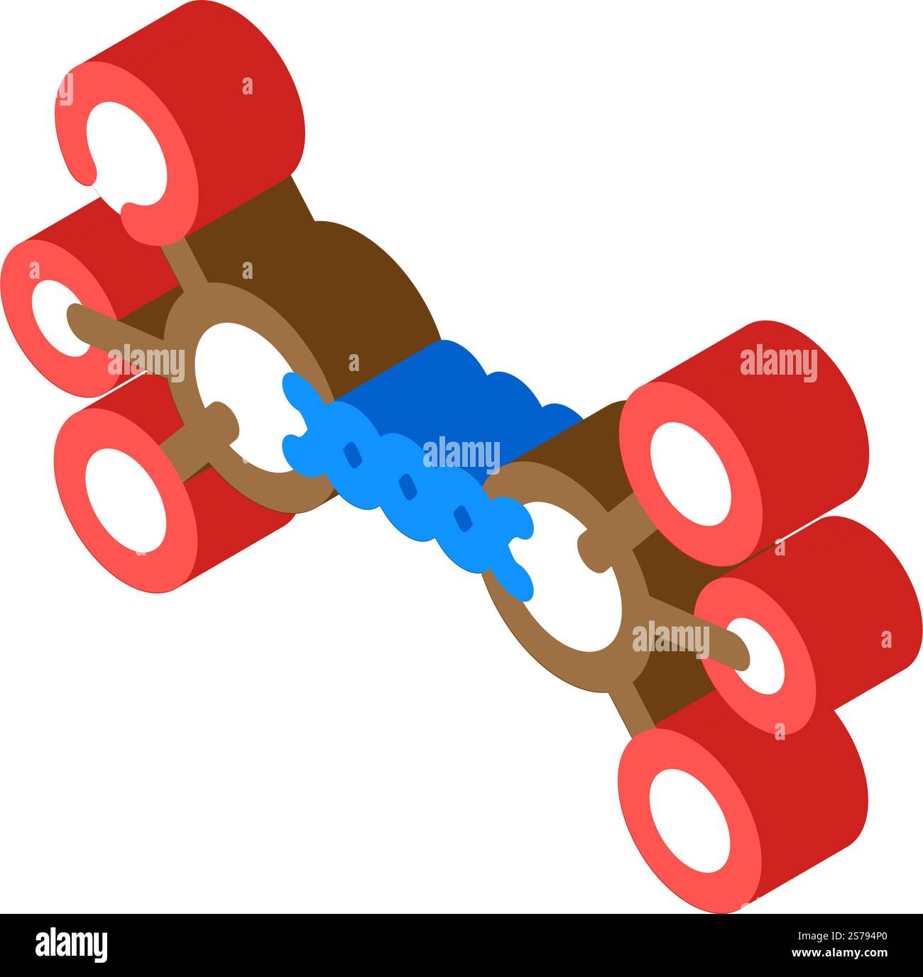 Model Molecular Structure Isometric Icon Vector Model Molecular Structure Sign Isolated Symbol