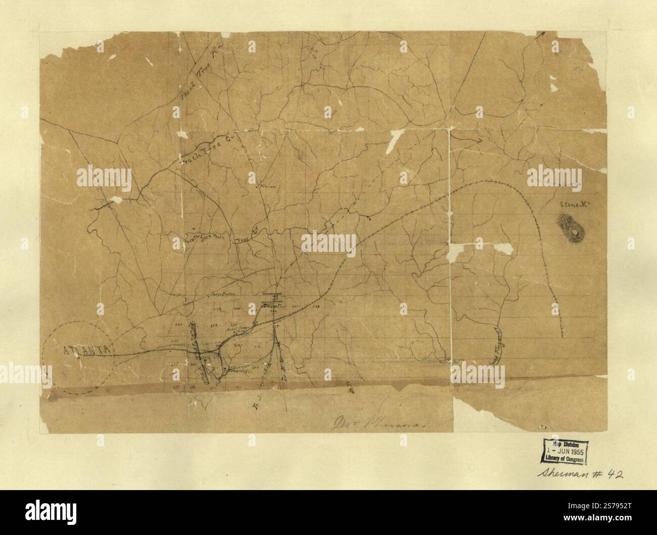 [Position of Army of Tennessee near Atlanta, Georgia, July 22, 1864 ...