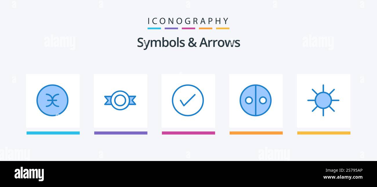 Symbols and Arrows Blue 5 Icon Pack Including logo. symbols. arrows ...
